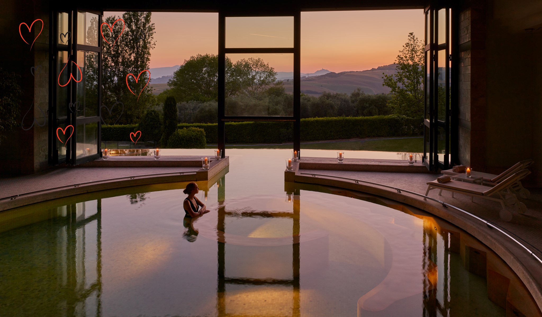 Valentine's Day in the thermal pool - Fonte Verde